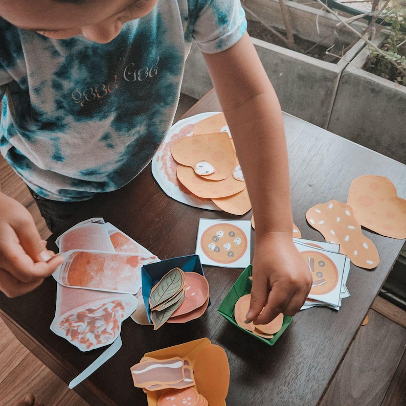 Build A Pizza, Pretend Play, Preschool Printable, Preschool Activity ...