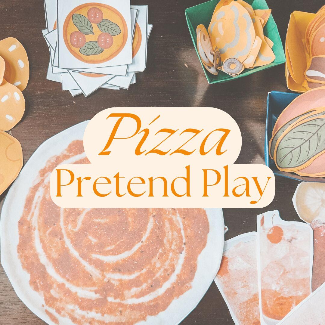 Build A Pizza, Pretend Play, Preschool Printable, Preschool Activity ...