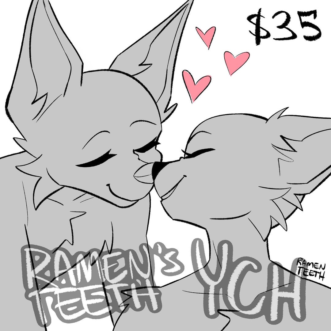 Furry Couples YCH Your Character Here Boop - Etsy