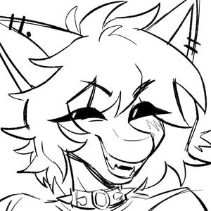 Furry Icon Sketch Fursona Pfp FURRY COMMISSION - Etsy
