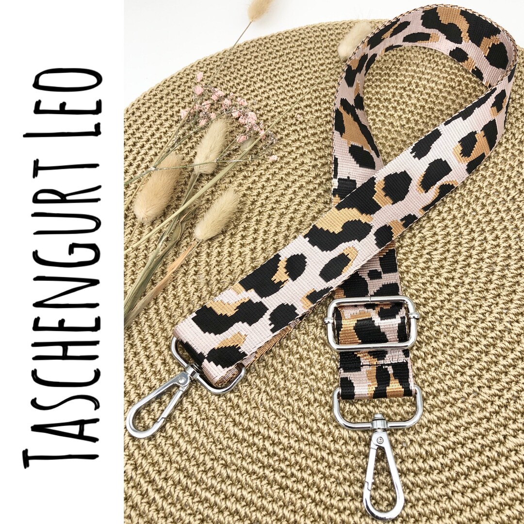 Bag Strap Leo Pink Shoulder Strap With Leopard Pattern Bag - Etsy