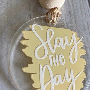 Slay the Day, Car Charm, Slay Car Charm, Car Accessories, Car ...