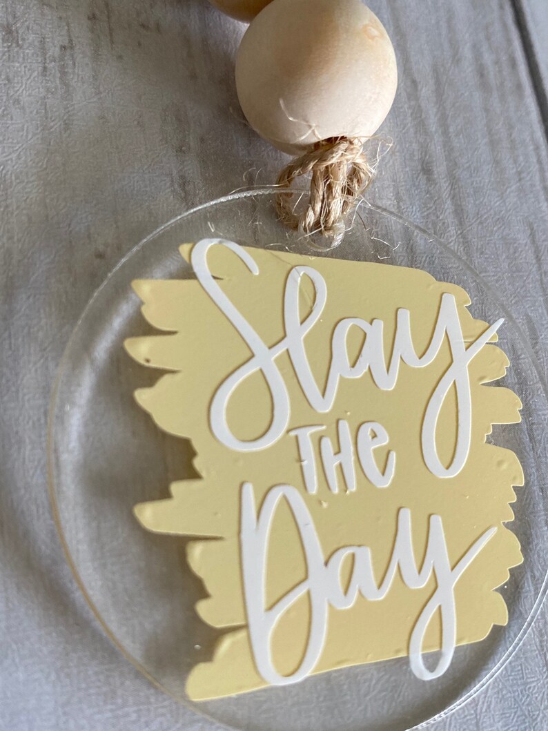 Slay the Day, Car Charm, Slay Car Charm, Car Accessories, Car ...