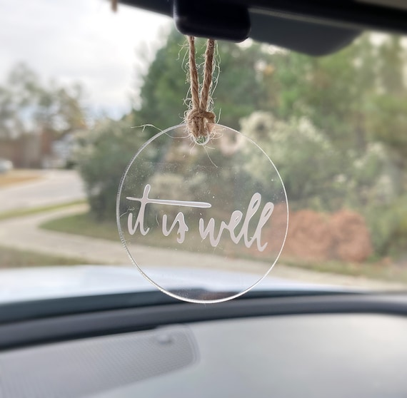 It is well car charm Christian car charm it is well with my soul car accessories