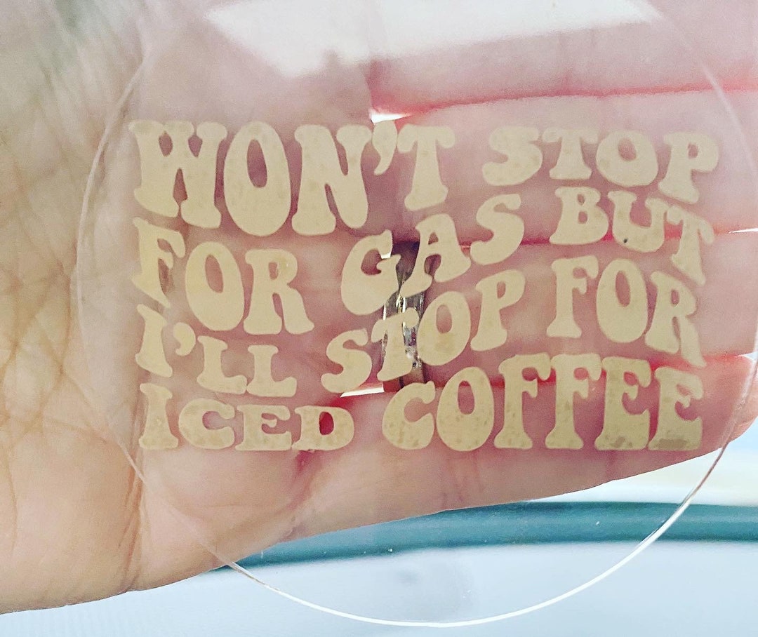 Iced Coffee Car Charm, Coffee Car Charm, Coffee Accessories, Won’t Stop ...