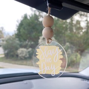 Slay the Day, Car Charm, Slay Car Charm, Car Accessories, Car ...