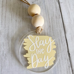 Slay the Day, Car Charm, Slay Car Charm, Car Accessories, Car ...
