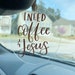 Jesus and Coffee Car Charm, Christian Car Charm, Coffee Lover Car Charm ...
