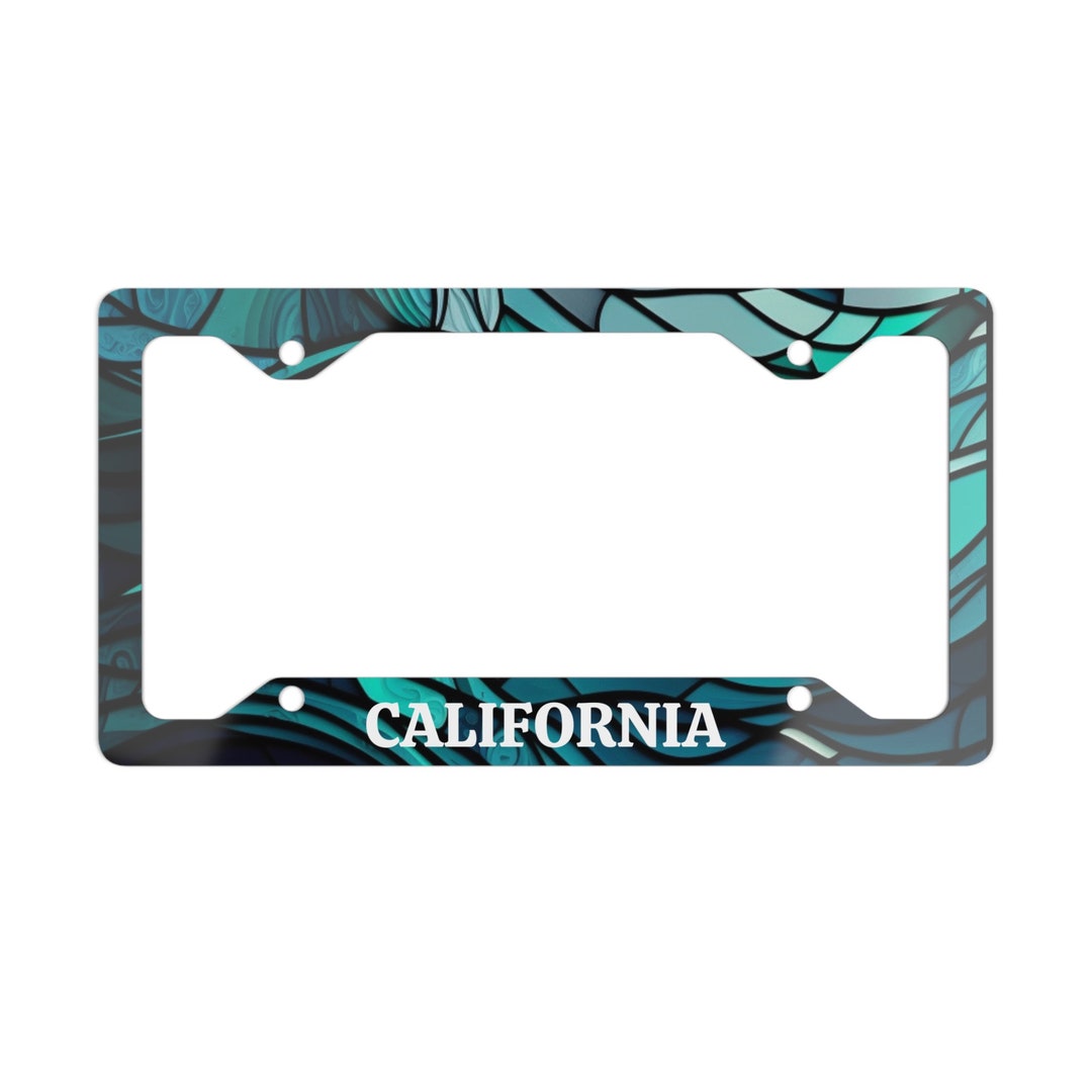 California Ocean Wave Pattern Metal License Plate Frame - Etsy