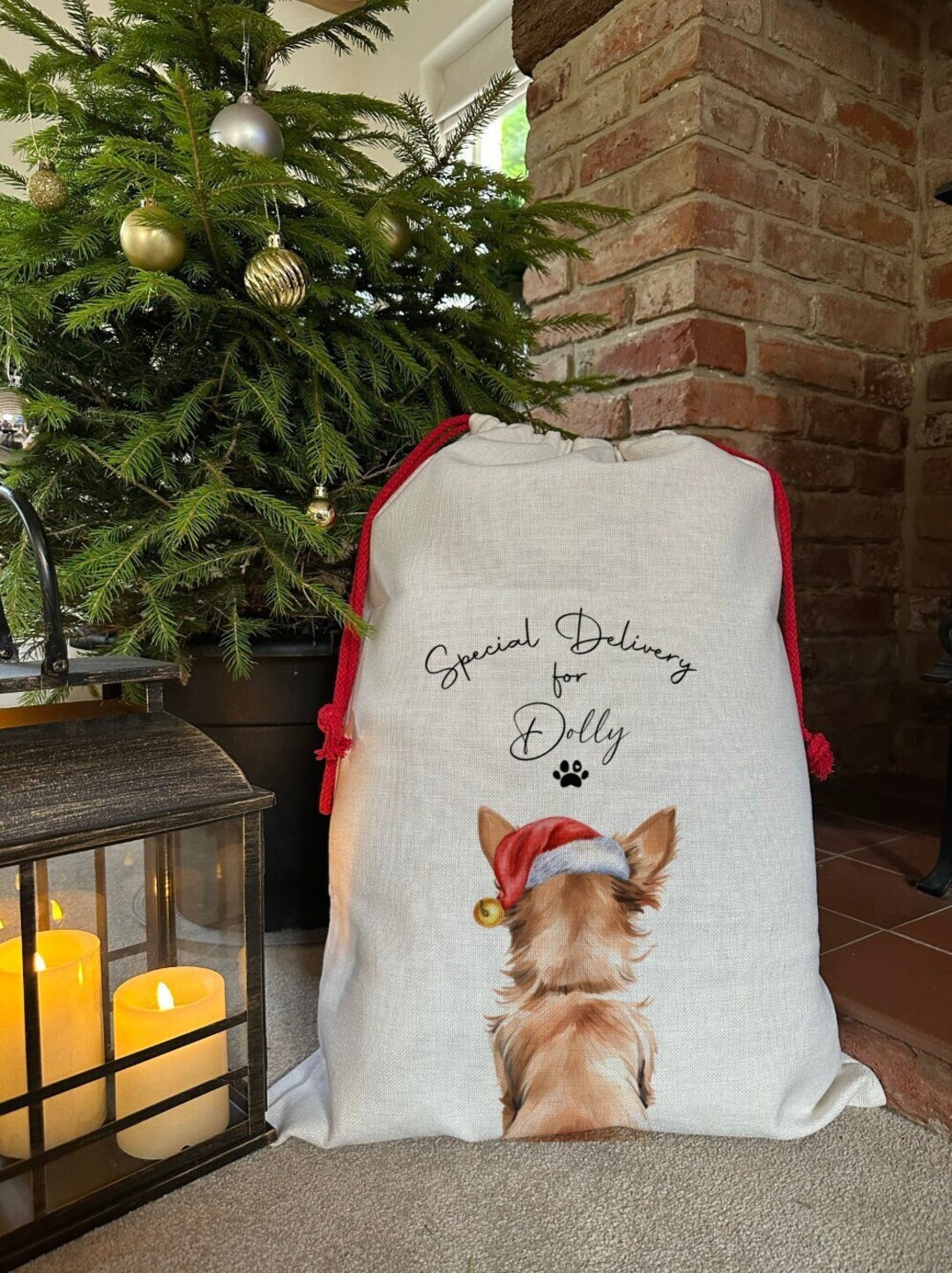 Personalised Christmas Sack for Dogs / Personalised Dog Christmas Sack ...