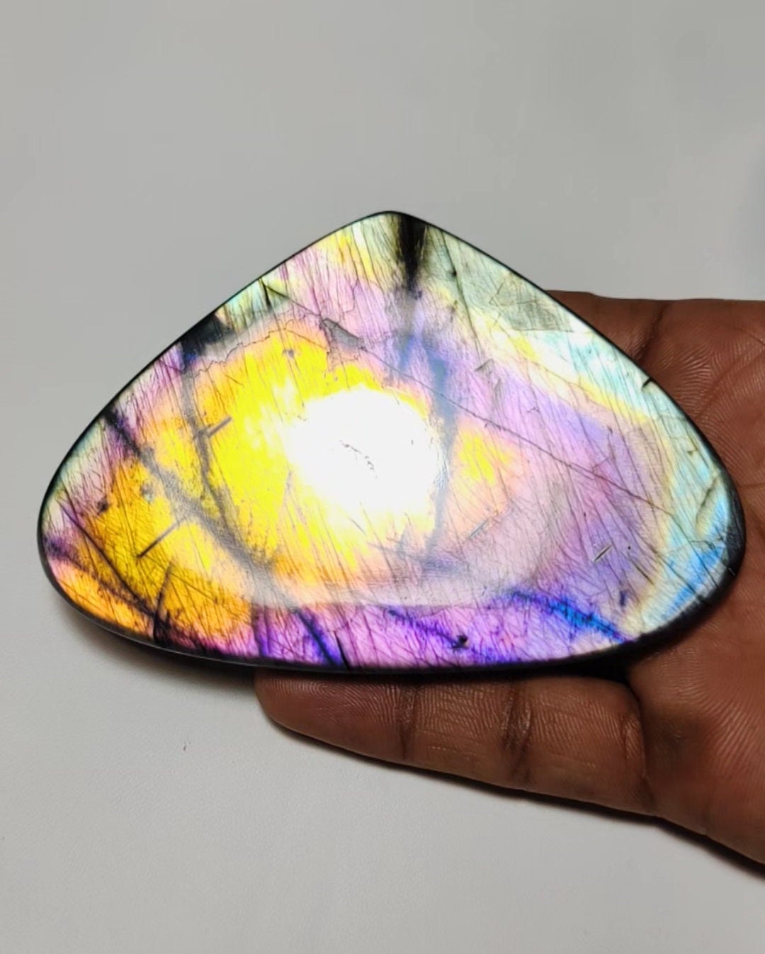 Super Gorgeous!! Huge Size Rainbow Purple Spectrolite Labradorite ...