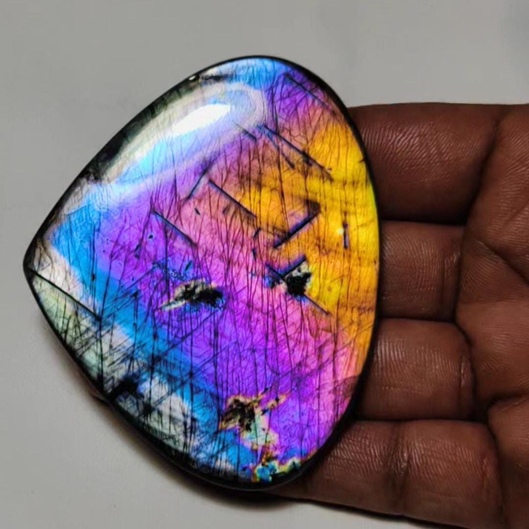 Very Attractive!! Rainbow Flashy Double Sided Flash Spectrolite ...