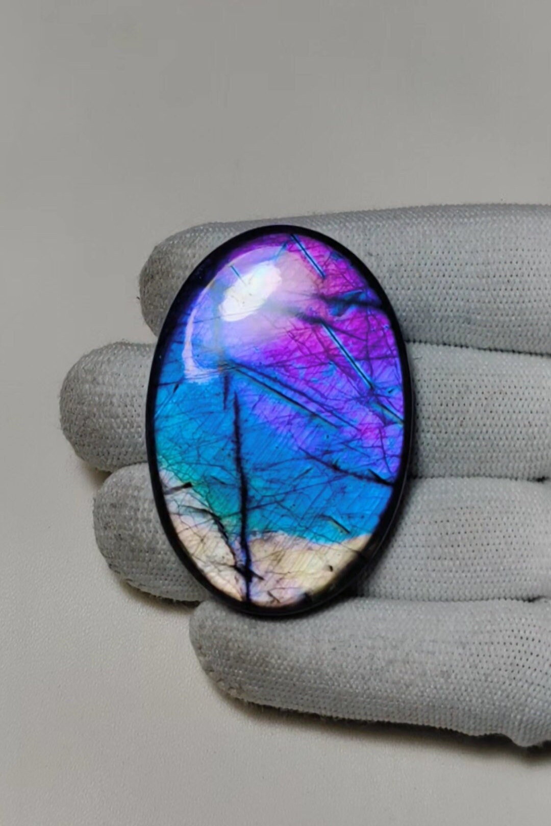 Very Rare Collection!! AAA+ Quality Purple Spectrolite Cabochon From ...