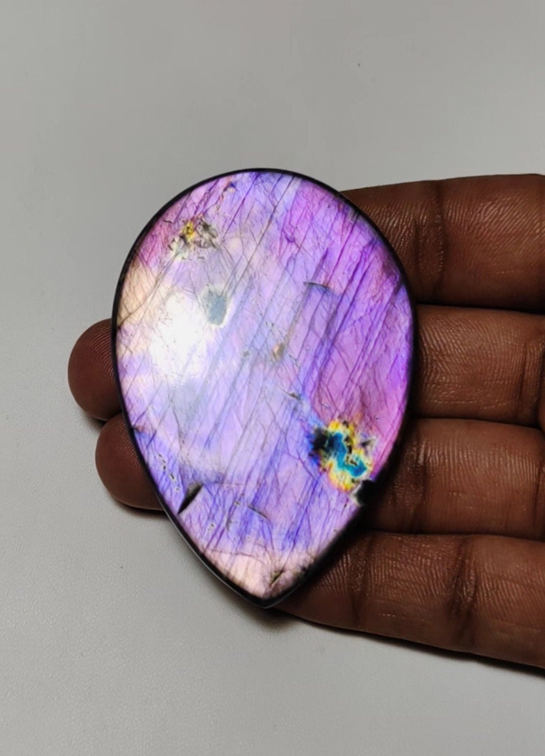 Very Unique and Rare Rainbow Purple Flash Spectrolite Labradorite ...