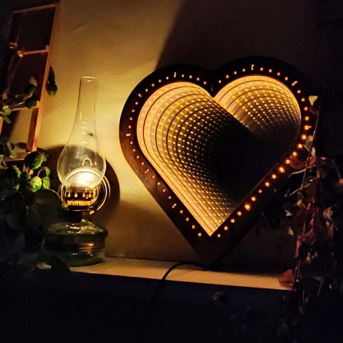 İnfinity Mirror Wall Decor İnfinity Effect LED Light Wall - Etsy