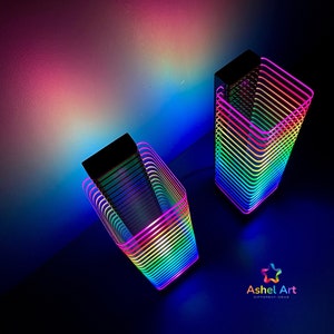 Aesthetic Room Decor, RGB LED Light Lamp, Sound Reactive, Ambient ...