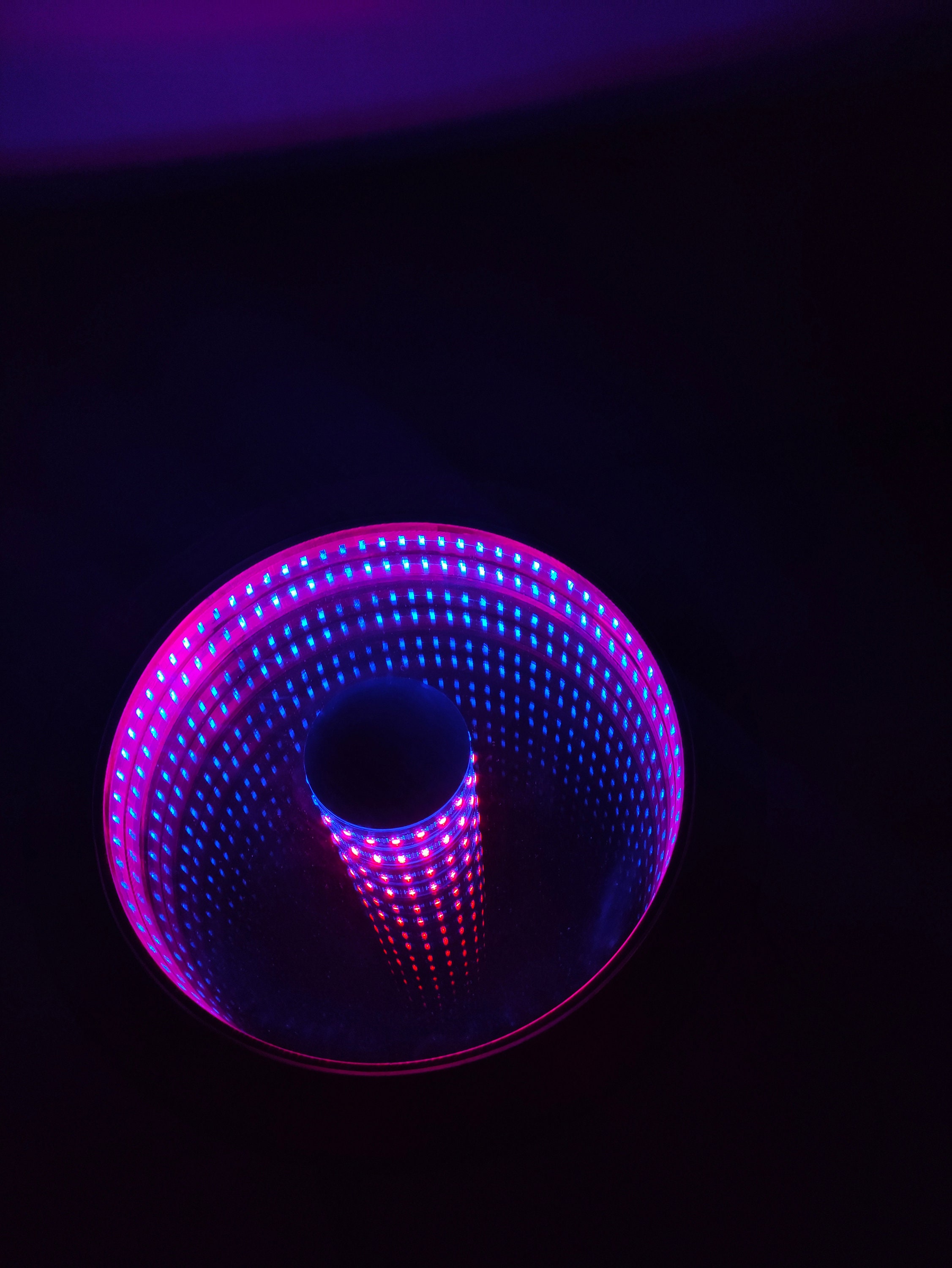 İnfinity Mirror Coffee Table Led Light Table Wooden Coffee - Etsy Australia