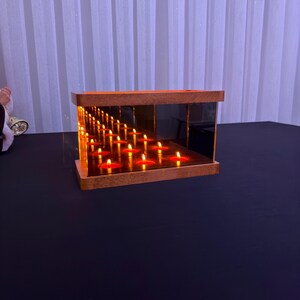 Infinity Mirror Candle Holder, Infinity Cube, Unique Tealight Holder ...
