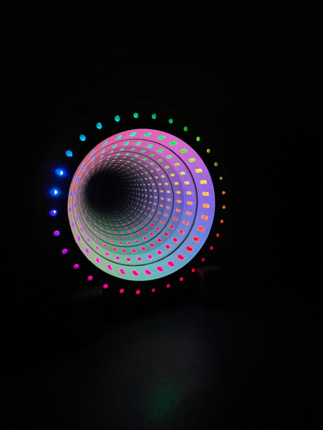 Infinity Mirror Desk Lamp Stargate Portal RGB Night Light - Etsy