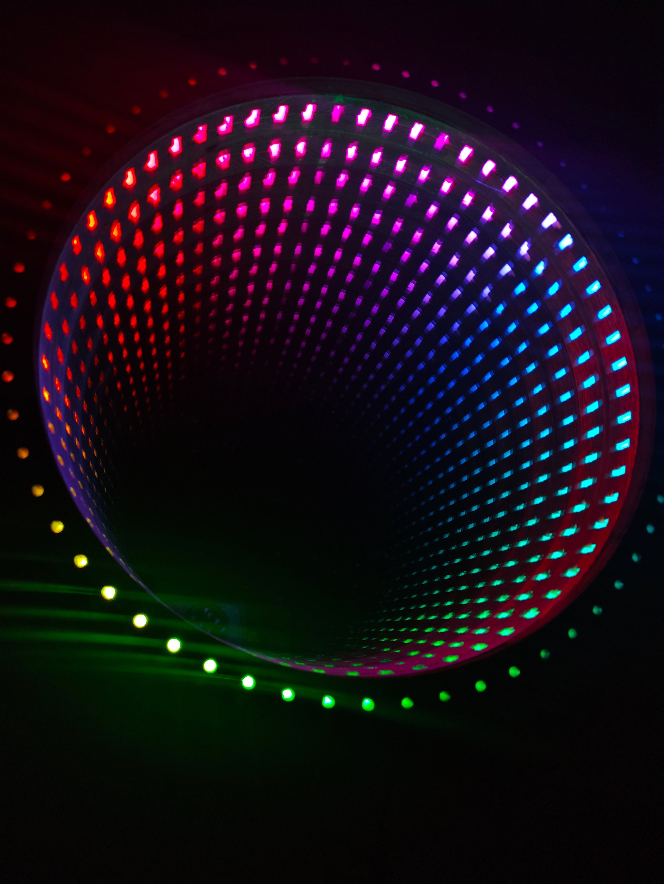 İnfinity Mirror Wall Decor İnfinity Effect LED Light Wall | Etsy UK