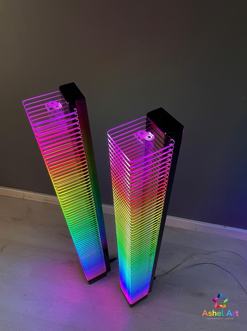 Game Room Led Light(2x LAMP) Gaming Room Table Lamp, Led Floor Lamp ...