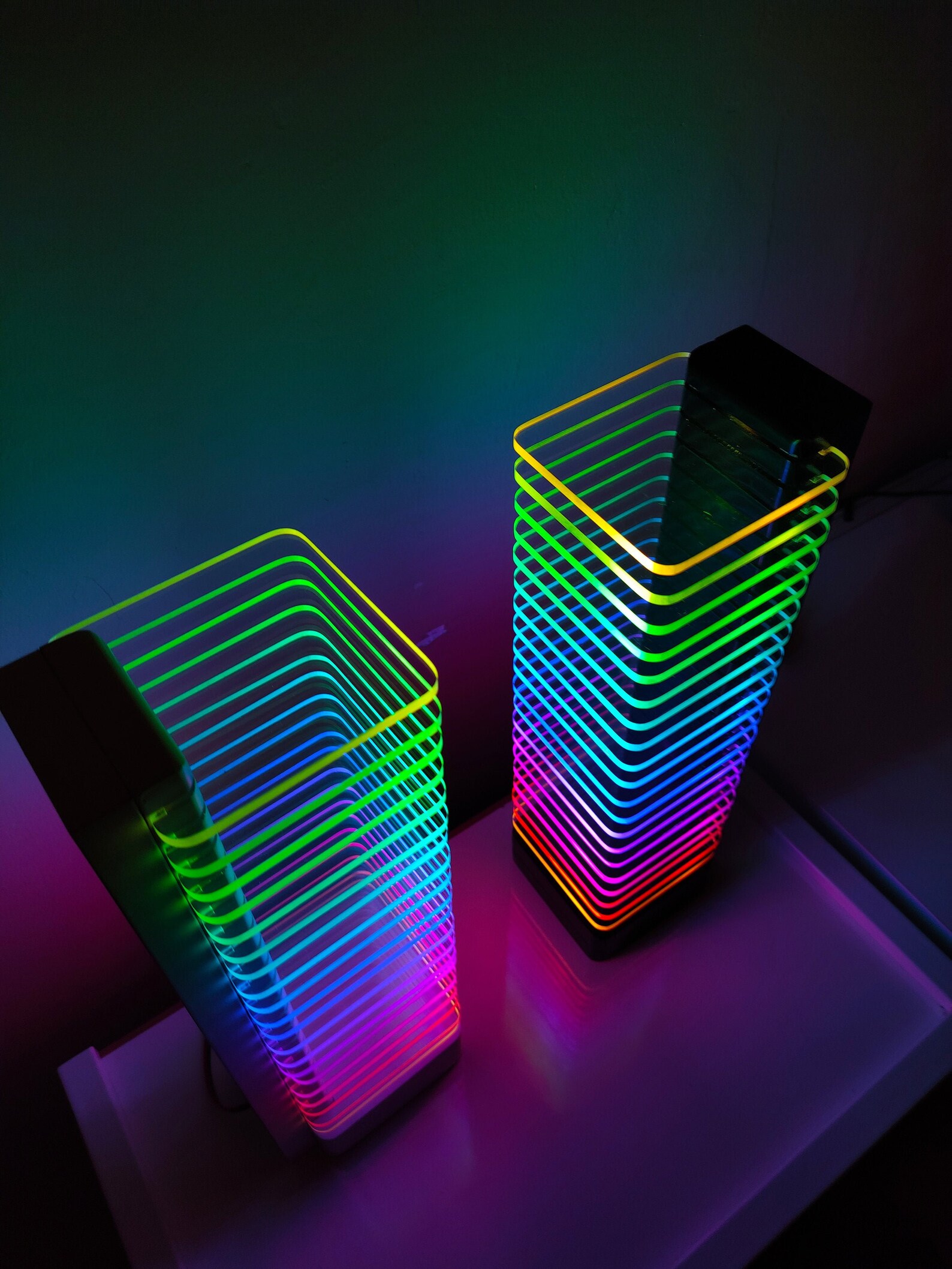 Minimalist RGB Led Desk Lamp Living Room Accessories Argb | Etsy