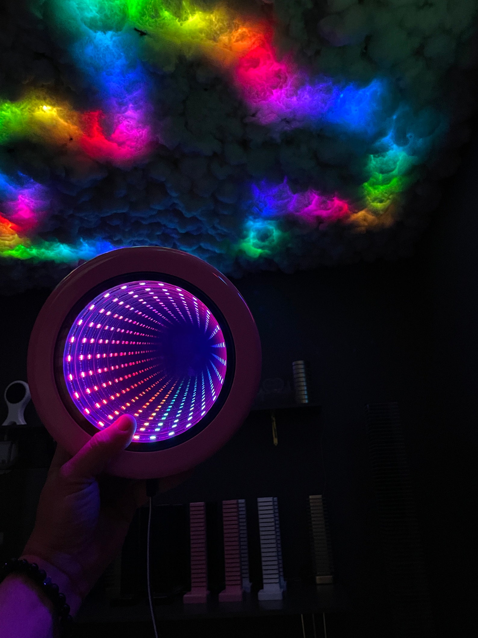 İnfinity Mirror Wall Decor, İnfinity Effect, LED Light Wall Decor ...