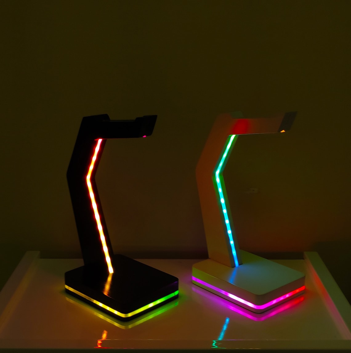 Gaming Headset Stand RGB Headphone Stand Led Light Headset - Etsy UK