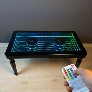 Infinity Mirror Coffee Table, Custom Coffee Table, Infinity Effect, RGB ...