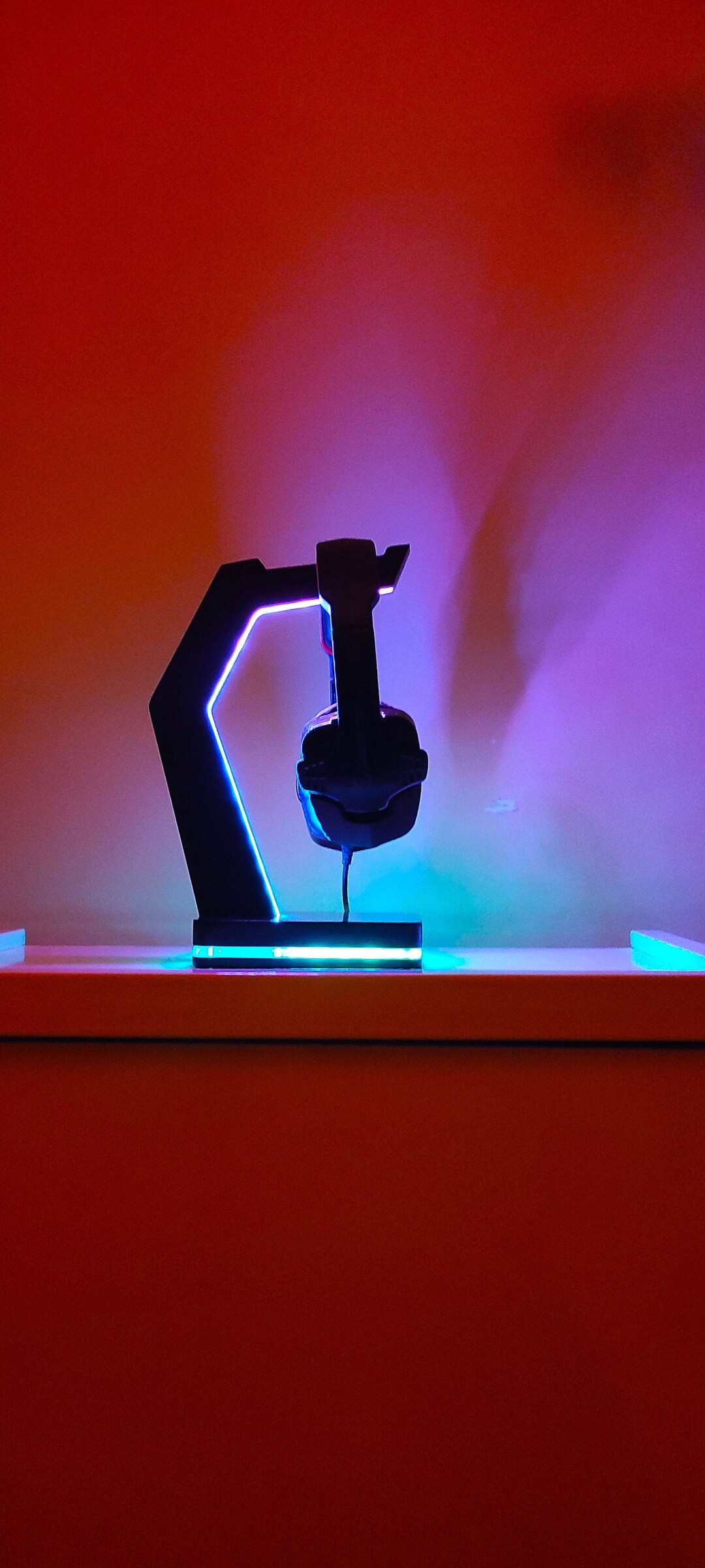 Gaming Headset Stand, RGB Headphone Stand, Led Light Headset Stand ...