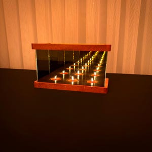 Infinity Mirror Candle Holder, Infinity Cube, Unique Tealight Holder ...