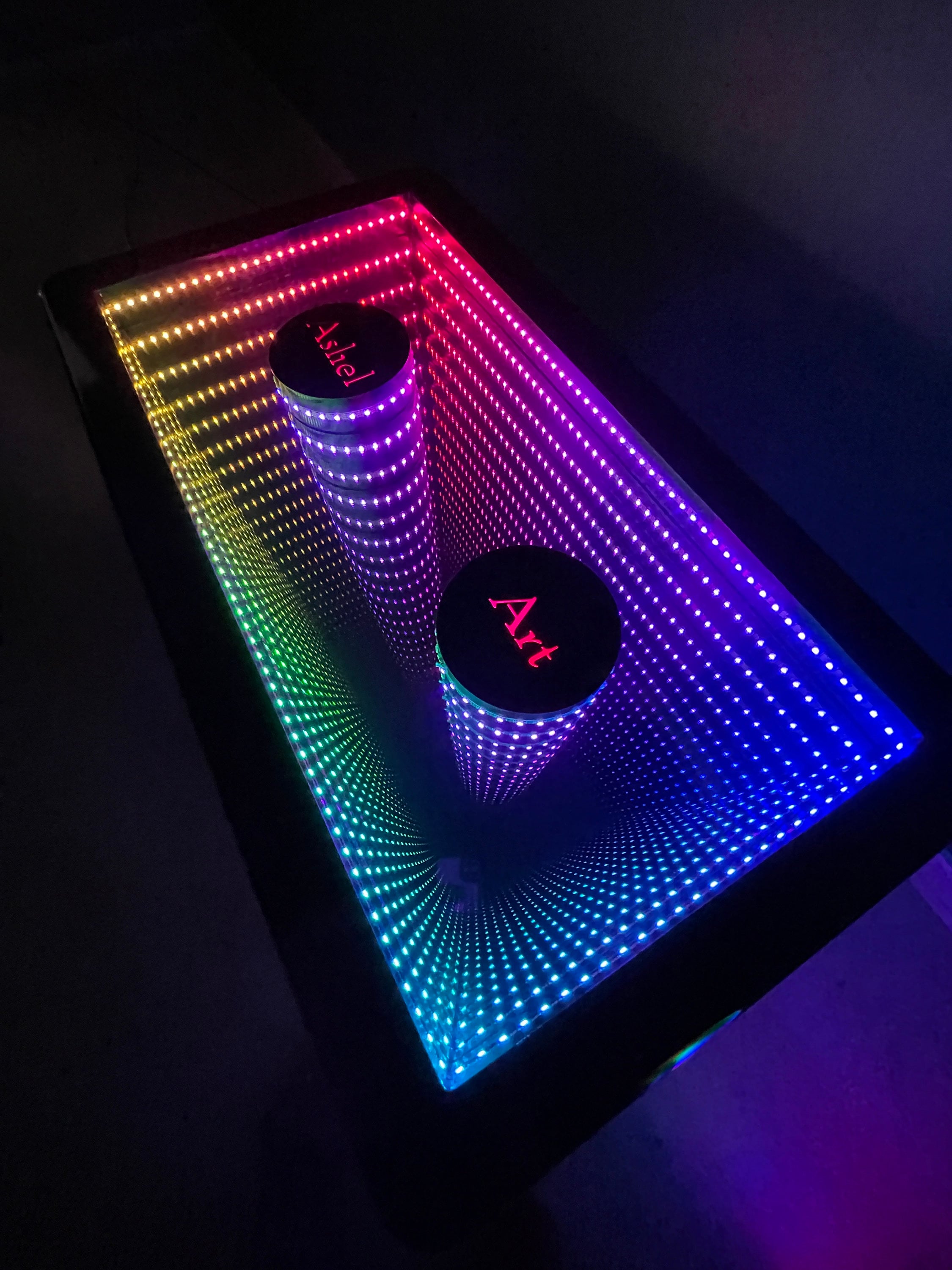 Infinity Mirror Coffee Table, Custom Coffee Table, Infinity Effect, RGB ...