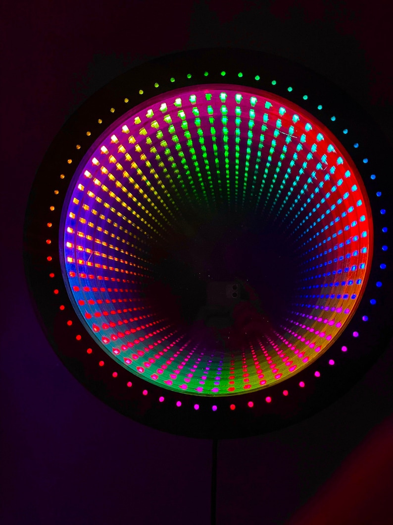 İnfinity Mirror Wall Decor İnfinity Effect LED Light Wall - Etsy