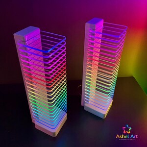 Game Room Led Light(2x LAMP) Gaming Room Table Lamp, Led Floor Lamp ...