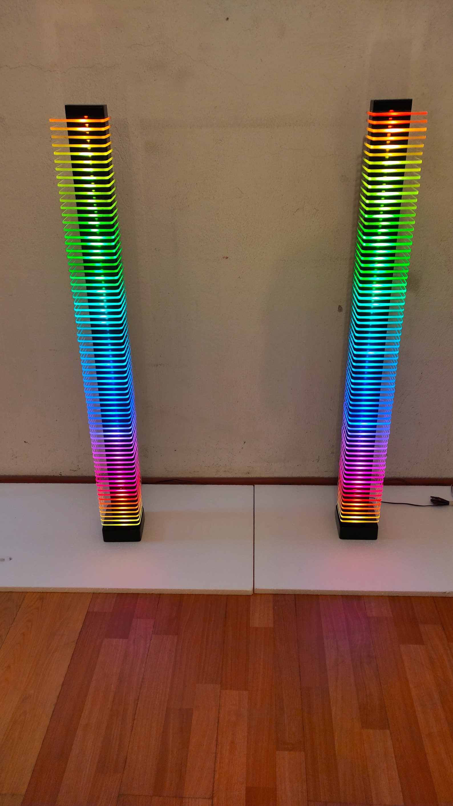 RGB Led Light Tower 2xLAMPS ARGB Led Floor Lamp Corner | Etsy