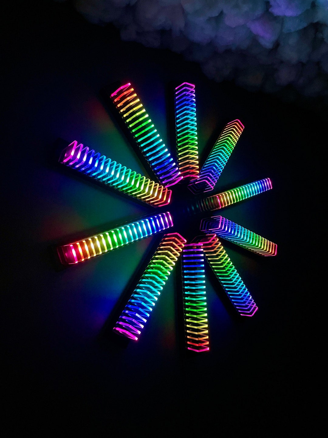 Modern LED Ceiling and Wall Light, Led Spectrum Analyzer, Sound ...