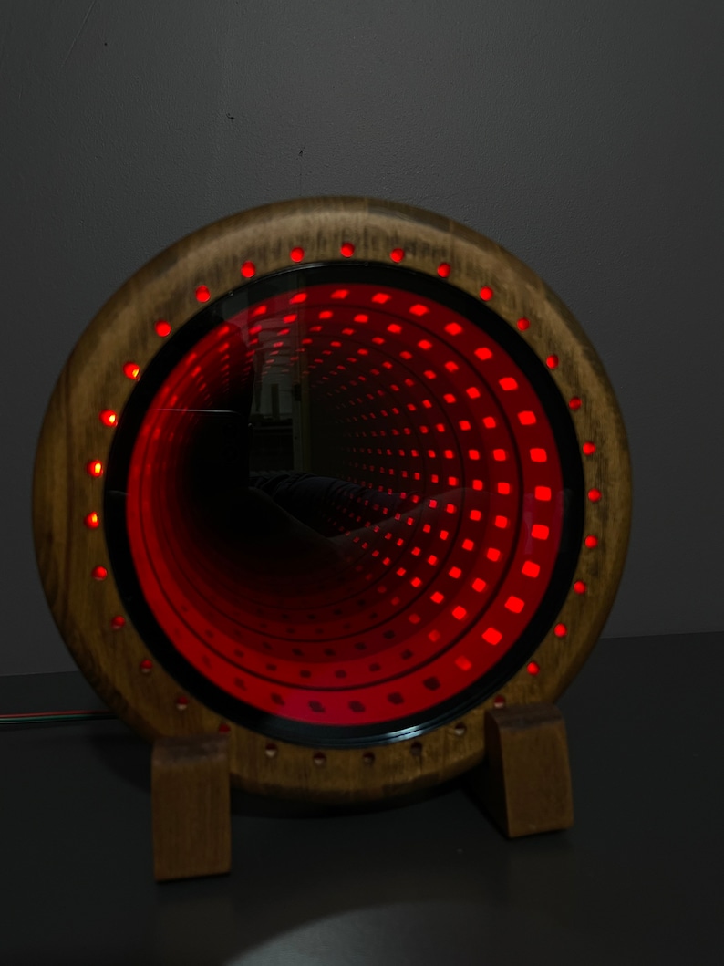 Infinity Mirror Desk Lamp Stargate Portal RGB Night Light - Etsy