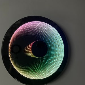 Infinity Mirror Wall Decor, Custom Christmas Gift, Led Wall Decor, New ...