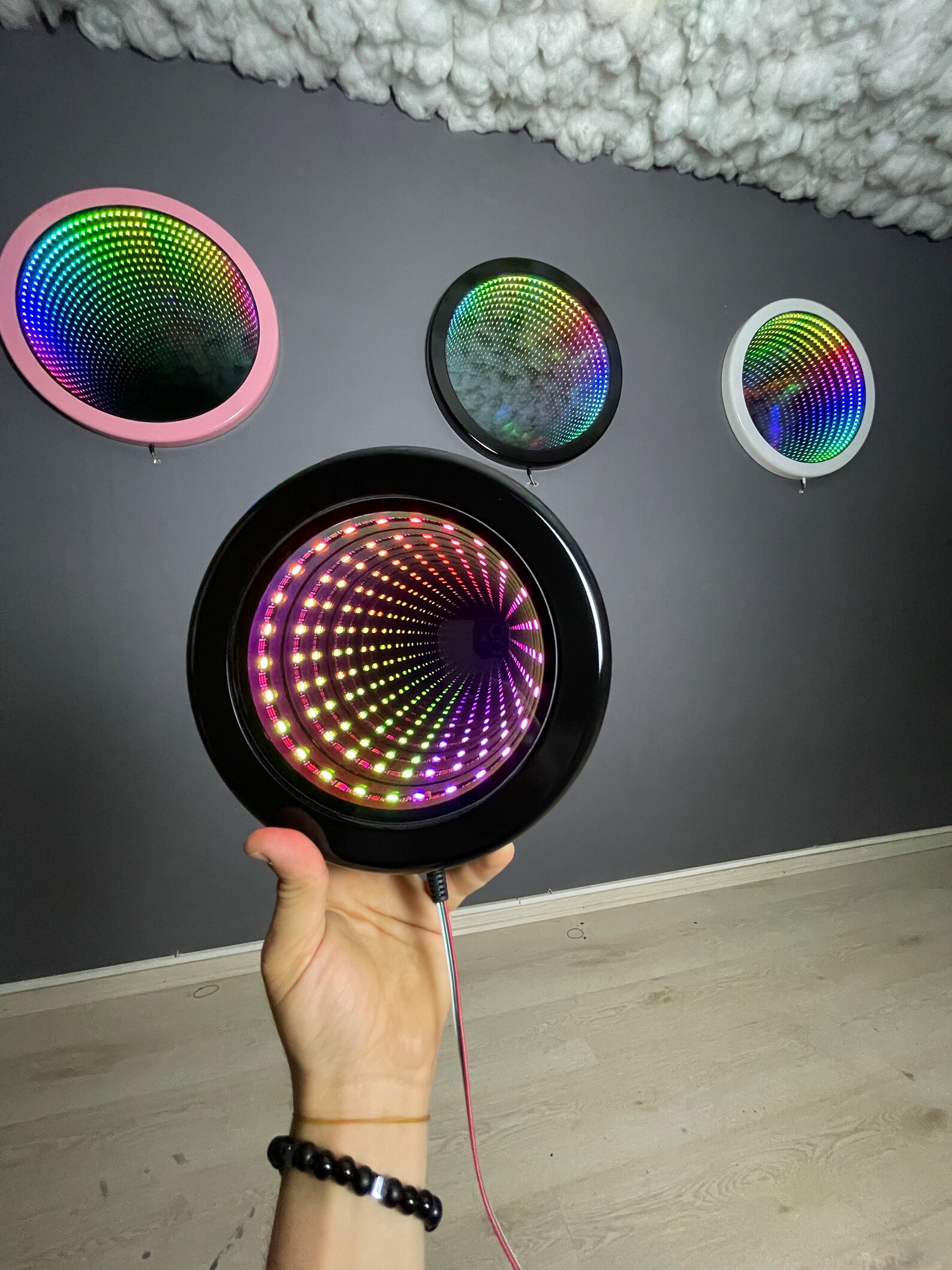 İnfinity Mirror Wall Decor, İnfinity Effect, LED Light Wall Decor ...