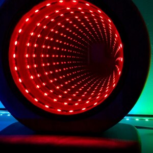 Infinity Mirror Desk Lamp Stargate Portal RGB Night Light - Etsy