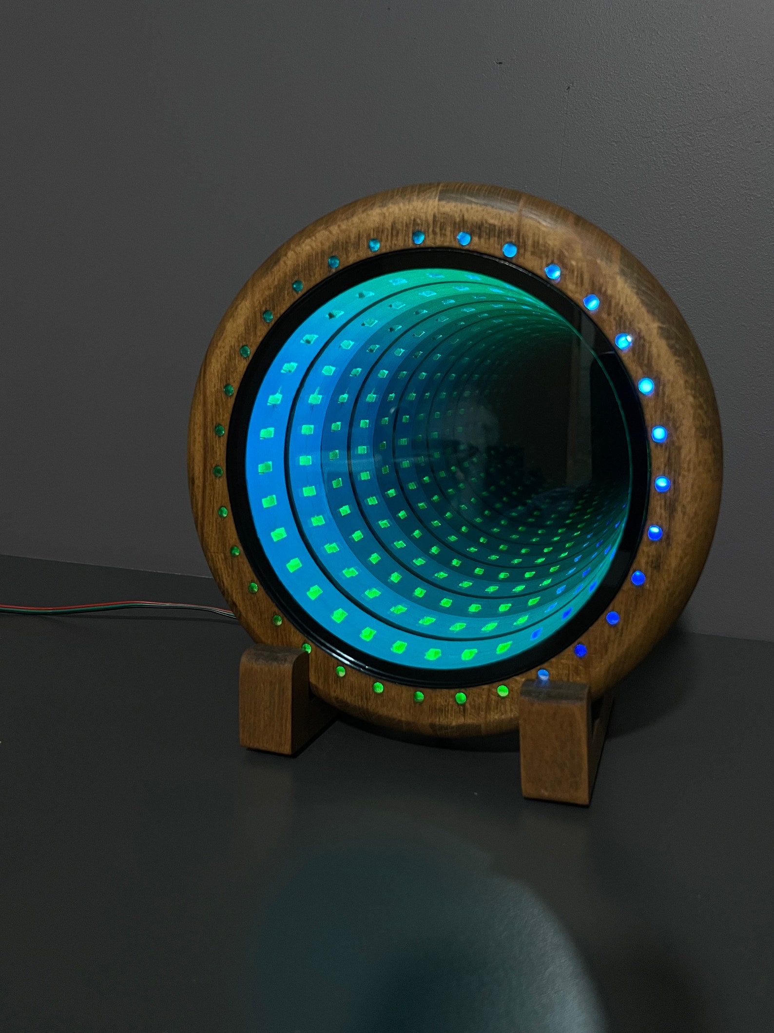 Infinity Mirror Desk Lamp Stargate Portal RGB Night Light - Etsy Canada