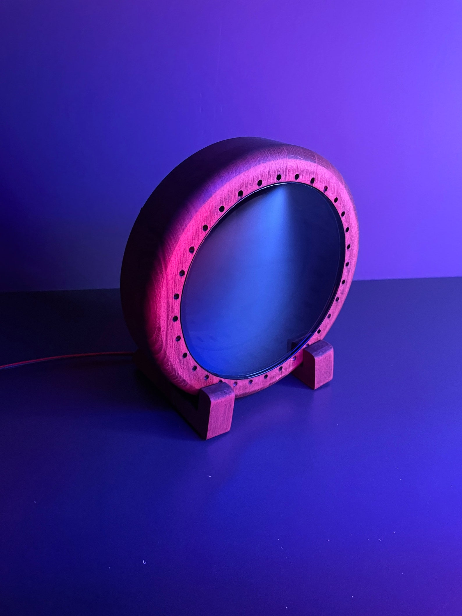 Infinity Mirror Desk Lamp Stargate Portal RGB Night Light - Etsy