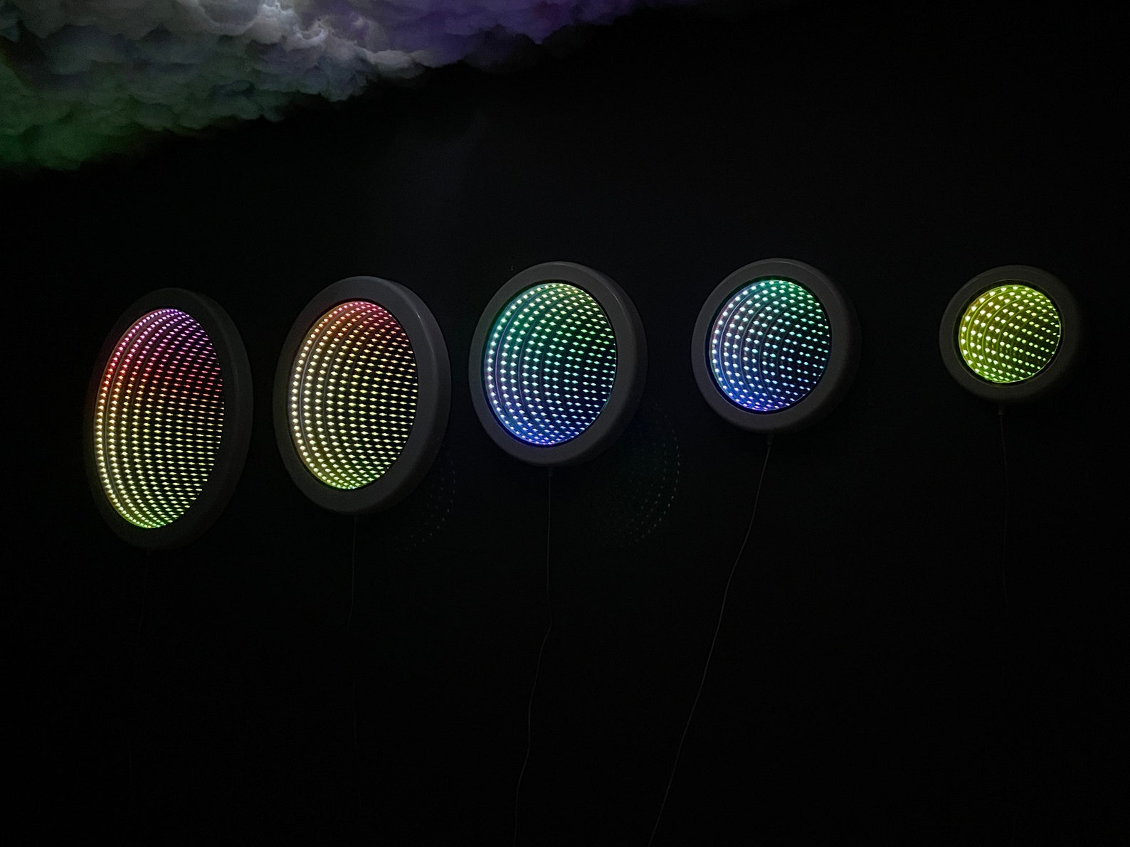 İnfinity Mirror Wall Decor, İnfinity Effect, LED Light Wall Decor ...