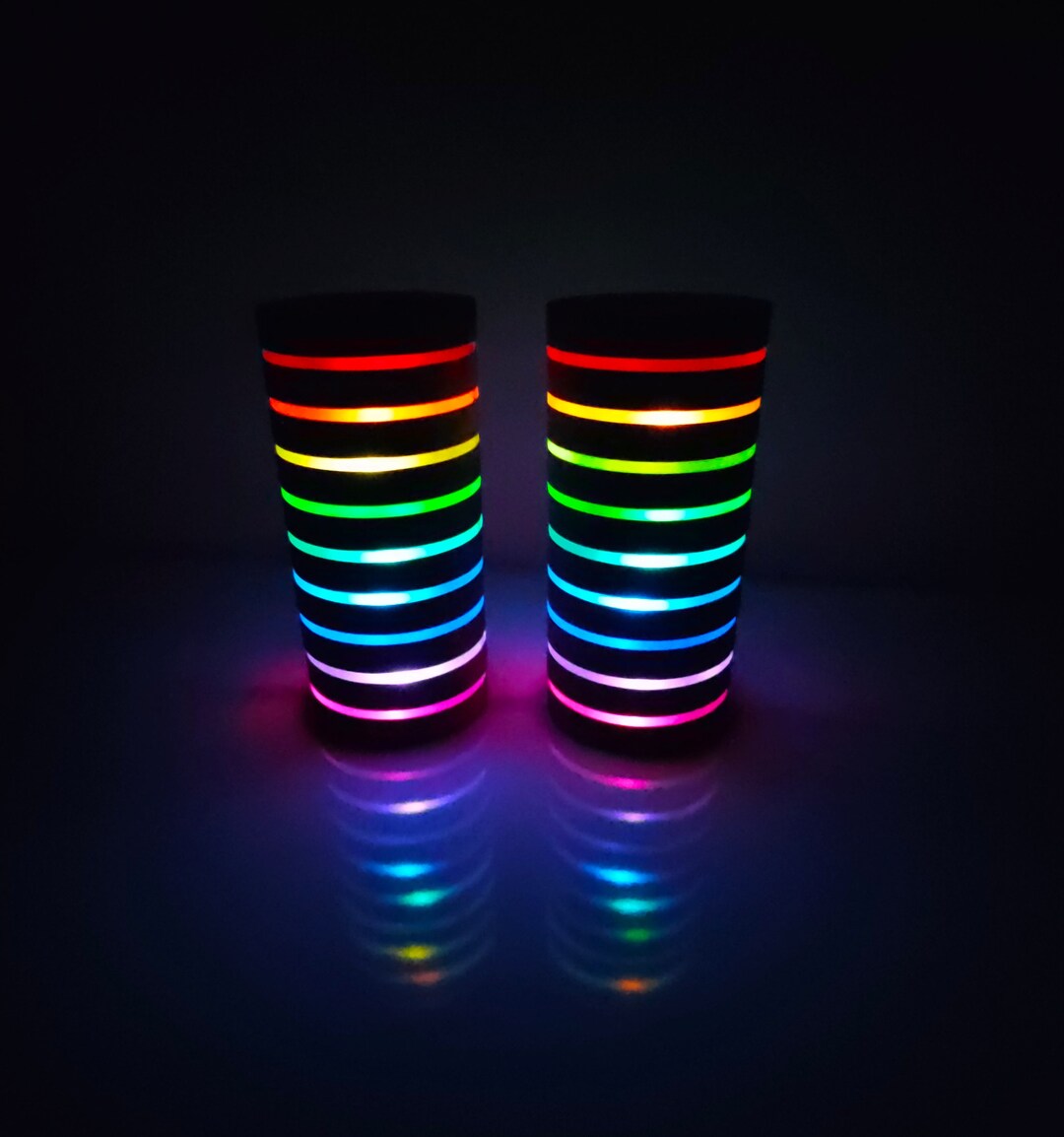 Minimalist Wooden Led Light Decor (2x Lamps), Wooden Desk Lamp, Home ...