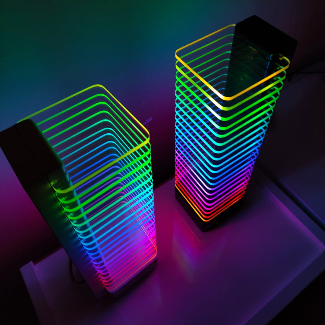 Unique Floor Lamps for Living Room (2x Tower), Sound Reactive, RGB LED ...