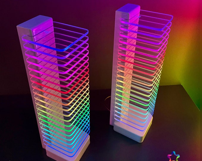 Aesthetic Room Decor, RGB LED Light Lamp, Sound Reactive, Ambient ...