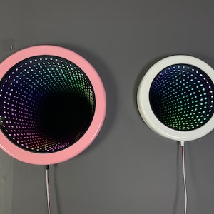 İnfinity Mirror Wall Decor, İnfinity Effect, LED Light Wall Decor ...