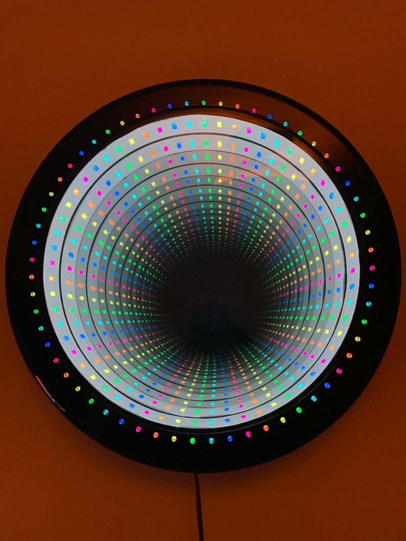 İnfinity Mirror Wall Decor İnfinity Effect LED Light Wall - Etsy