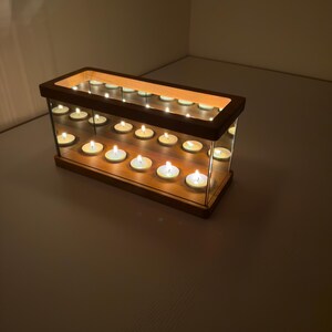 Infinity Mirror Candle Holder, Infinity Cube, Unique Tealight Holder ...