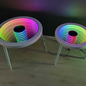 Infinity Mirror Coffee Table, Infinity Effect, Wooden Coffee Table ...